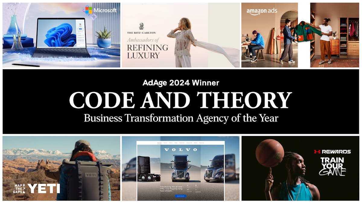 Ad Age Names Code and Theory Business Transformation Agency of the Year - Code and Theory